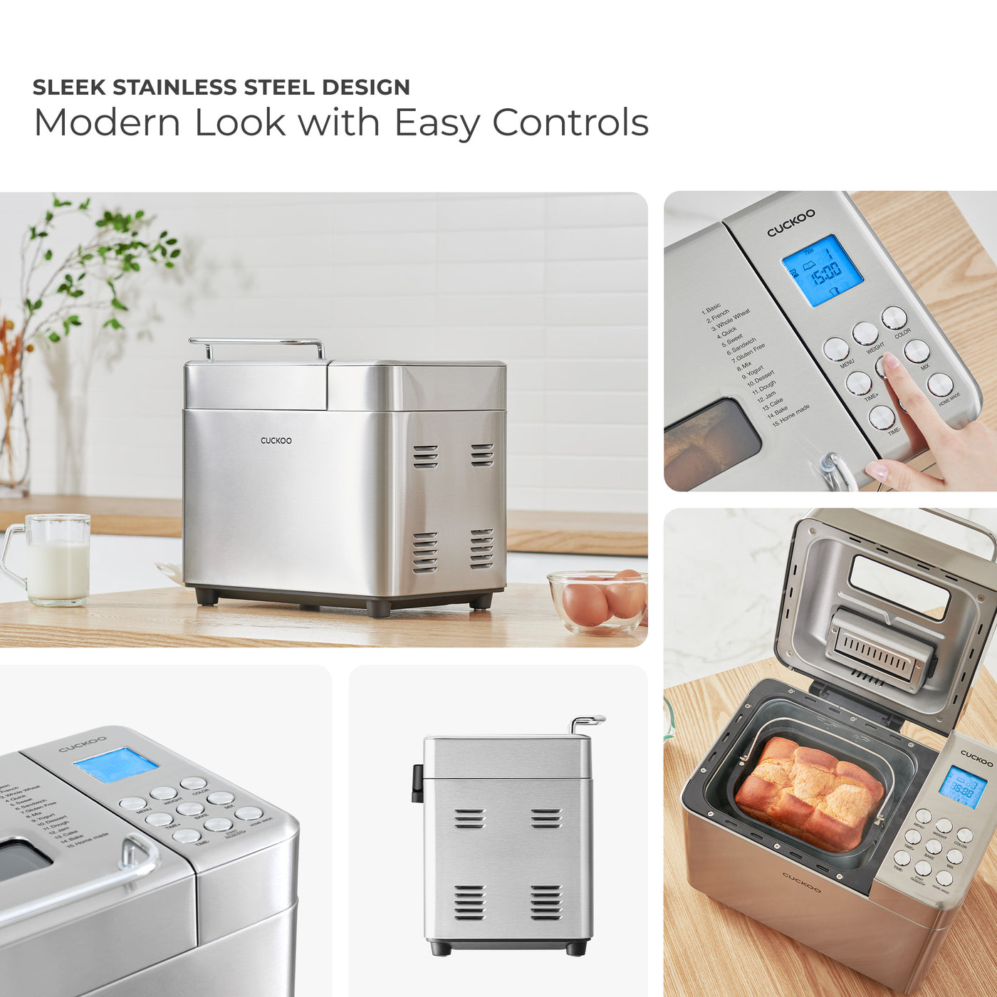 CBM-AAB101S | CUCKOO 2 lb. Multi-Functional Bread Maker – CUCKOO America